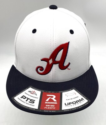 Richardson PTS20 Stretch-Fit Baseball Hat Size S / M White Black Red A ...