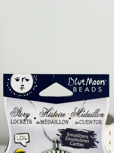 Blue Moon Beads Story Lockets Metal Charms - EMOTICONS - 5pcs | eBay