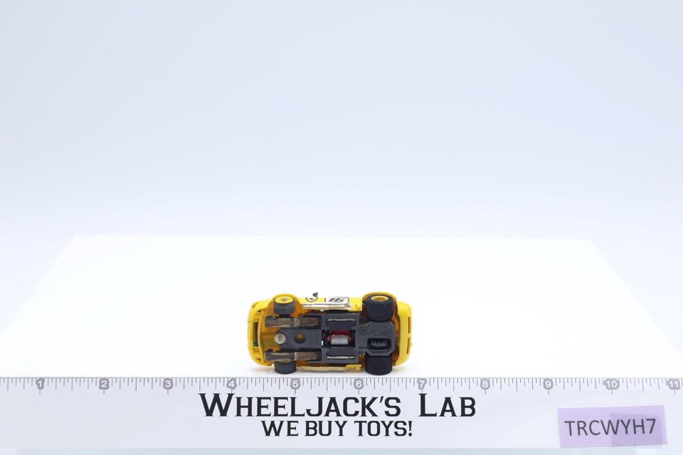 Aurora AFX Ferrari Daytona Coupe Yellow Wheels HO Slot Car Tyco G-Plus ...