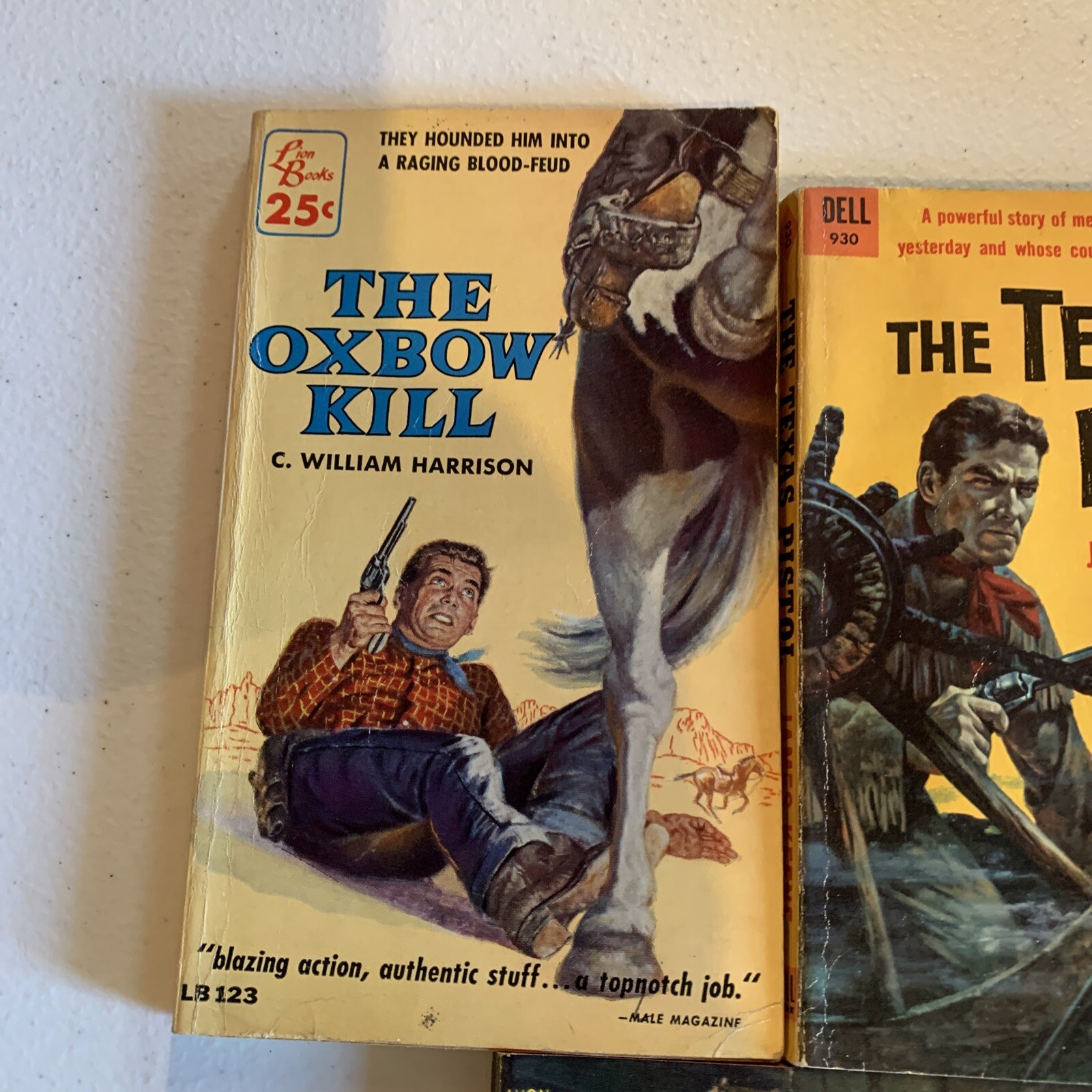LOT OF 3: ADULT WESTERN Paperback Books MIXED AUTHORS VINTAGE !!!! RARE ...