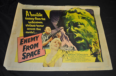 Enemy From Space 22x28 original Half 1/2 sheet movie Poster - (1957 ...