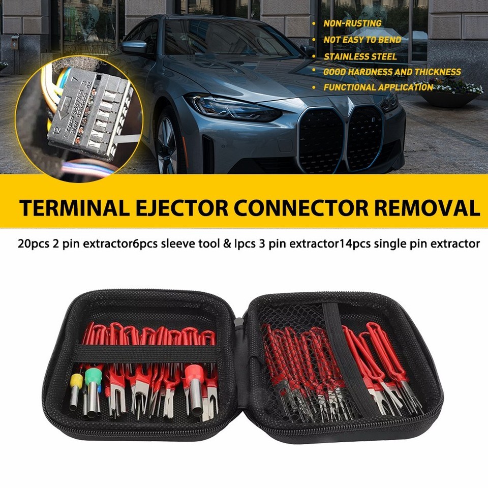 Pin Extractor Terminal Ejector Connector Removal Tools 41pcs w ...