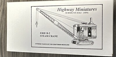 JORDAN Highway Miniatures HO Kit 304 Erie B-2 Steam Crane NOS! | eBay