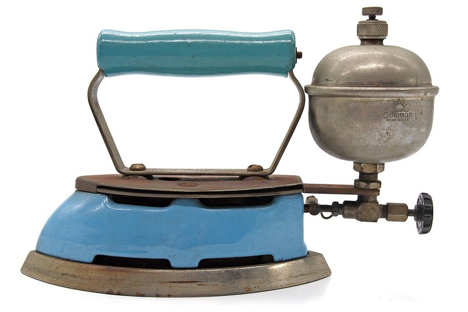 1933 "Instant Lite" (LOOSE) "Model 4-A" Self-Heating Gas Iron (Blue ...