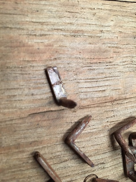 Hoop Nails Galvanized Vintage Look 100 QTY Barrel NAILS Whiskey Wine ...