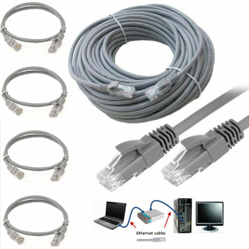 20M METER ETHERNET CABLE RJ45 NETWORK LEAD PREMIUM CAT5E Grey | eBay UK