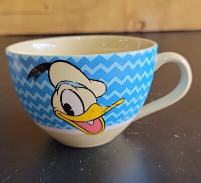 Authentic Disney Store Large Donald Duck Coffee Tea Soup Mug Vintage ...