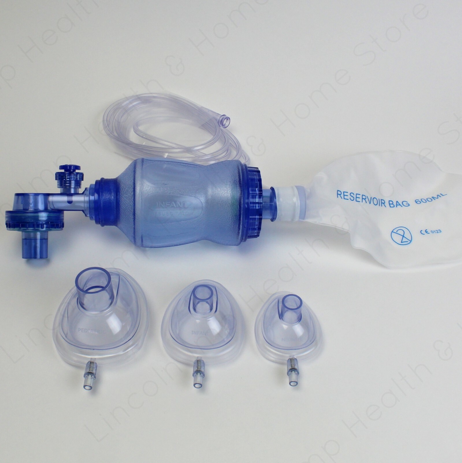 Disposable BVM Resuscitator Set - INFANT 280ml Bag. Pediatric & Neonate ...