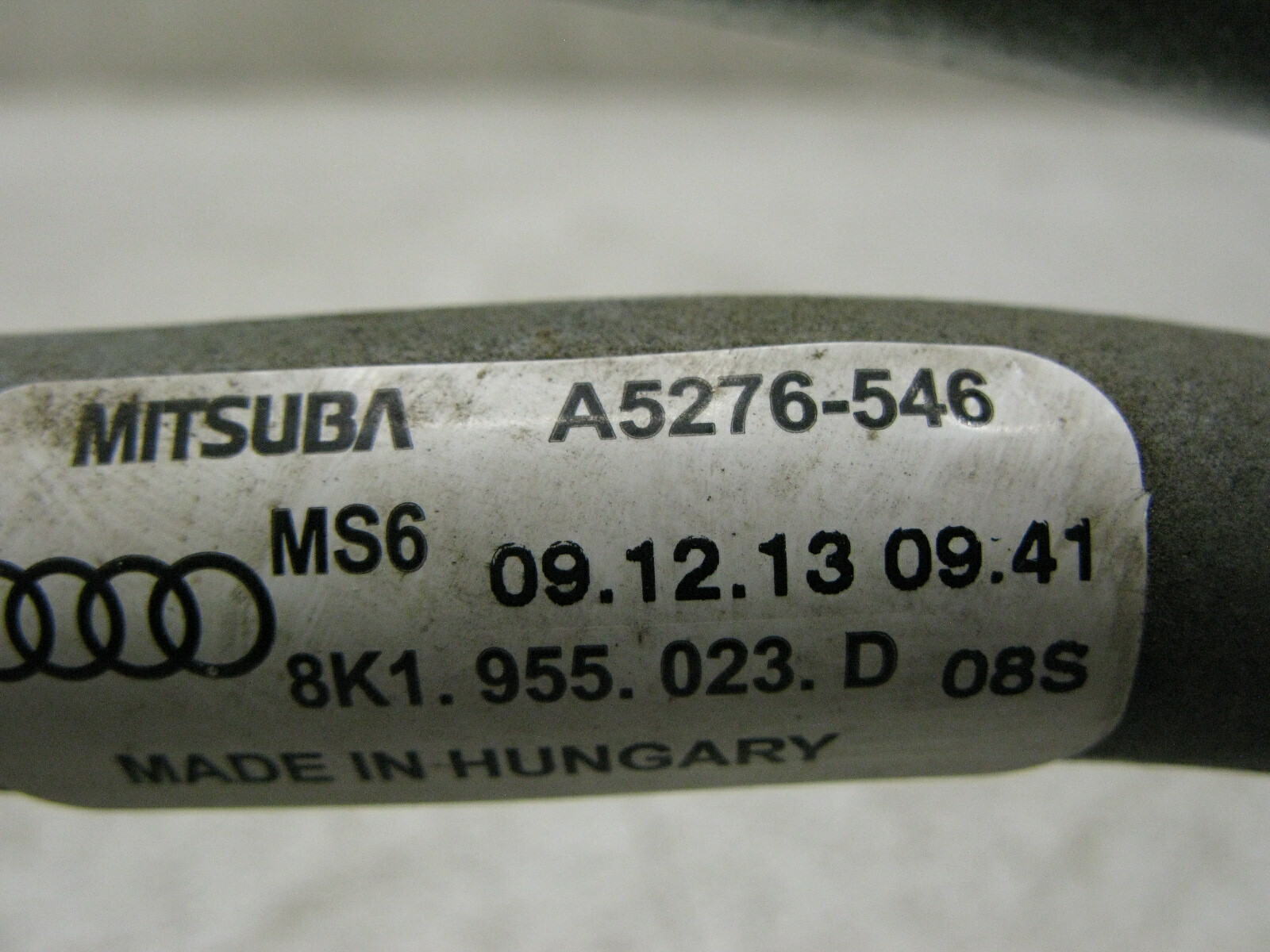 08-16 AUDI B8 A4 S4 RS4 FRONT WINDSHIELD WINDOW WIPER MOTOR LINKAGE OEM ...