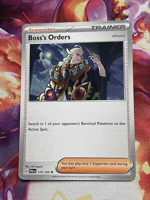 Boss’s Orders - 172/193 - Paldea Evolved - Non Holo Theme Deck ...
