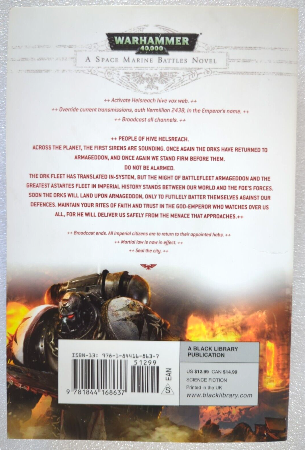 Helsreach Aaron Dembski-Bowden Warhammer 40,000 A Space Marine Battles ...