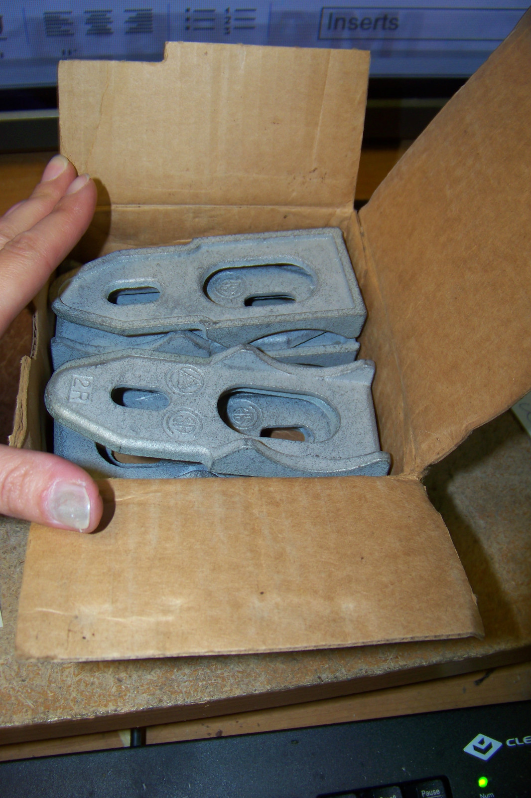 new appleton clb-200m rigid & e.m.t. 2"malleable iron clamp back ~ 10 ...