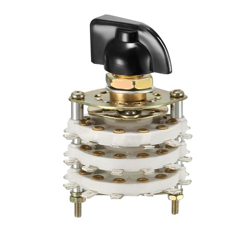 3P11T 3 Pole 11 Position 3Deck Band Channel Rotary Switch Selector with ...