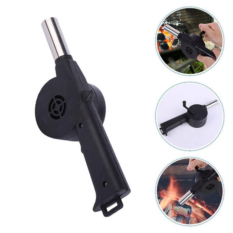 Hand Crank BBQ Fan Manual Fire Bellow Portable Outdoor Cooking ...