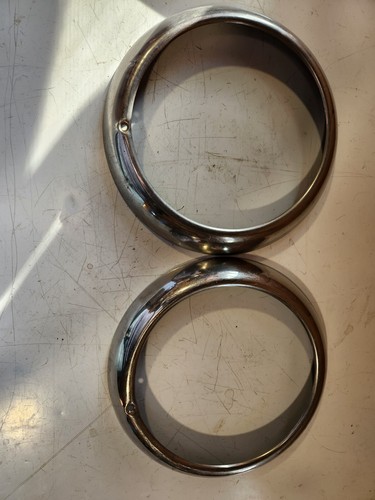 Pair (2) Headlight Trim Ring Bezels for 1948-1955 Ford Pickup Trucks ...