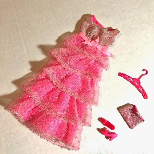 Vintage Mattel Barbie Outfit #1871 Romantic Ruffles 1969 MINT no ...