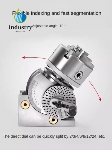 Universal Milling Machine Indexing Head CNC Vertical and Horizontal 5 ...