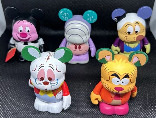 Disney Vinylmation Alice in Wonderland 5 Figures Rabbit Ace March ...