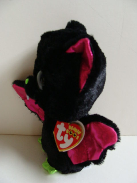 NWT TY Beanie Boos 6" IGOR Bat Halloween Plush Green Sparkly Eyes Fang ...