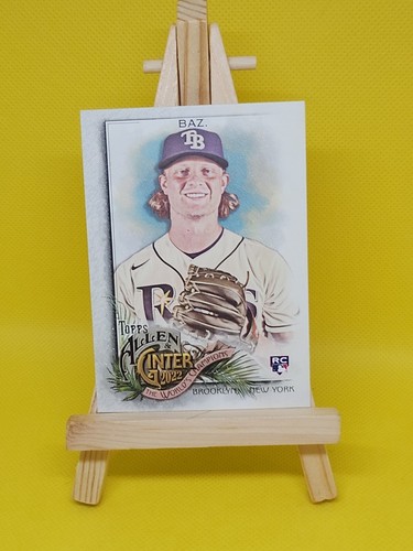 2022 TOPPS ALLEN AND GINTER #7 SHANE BAZ RC ROOKIE TAMPA BAY RAYS ...