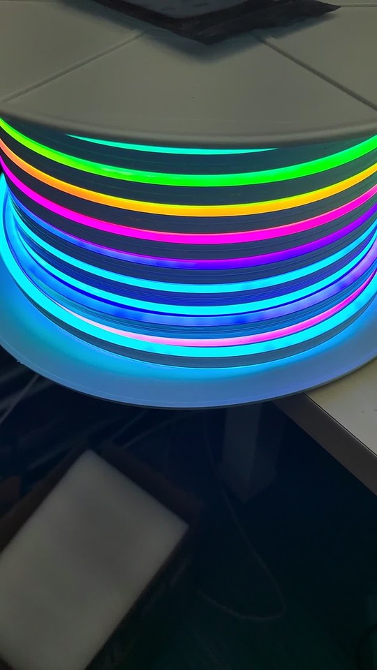 12V Double-side RGBIC LED Neon Light Strip Waterproof In/Outdoor Bar ...