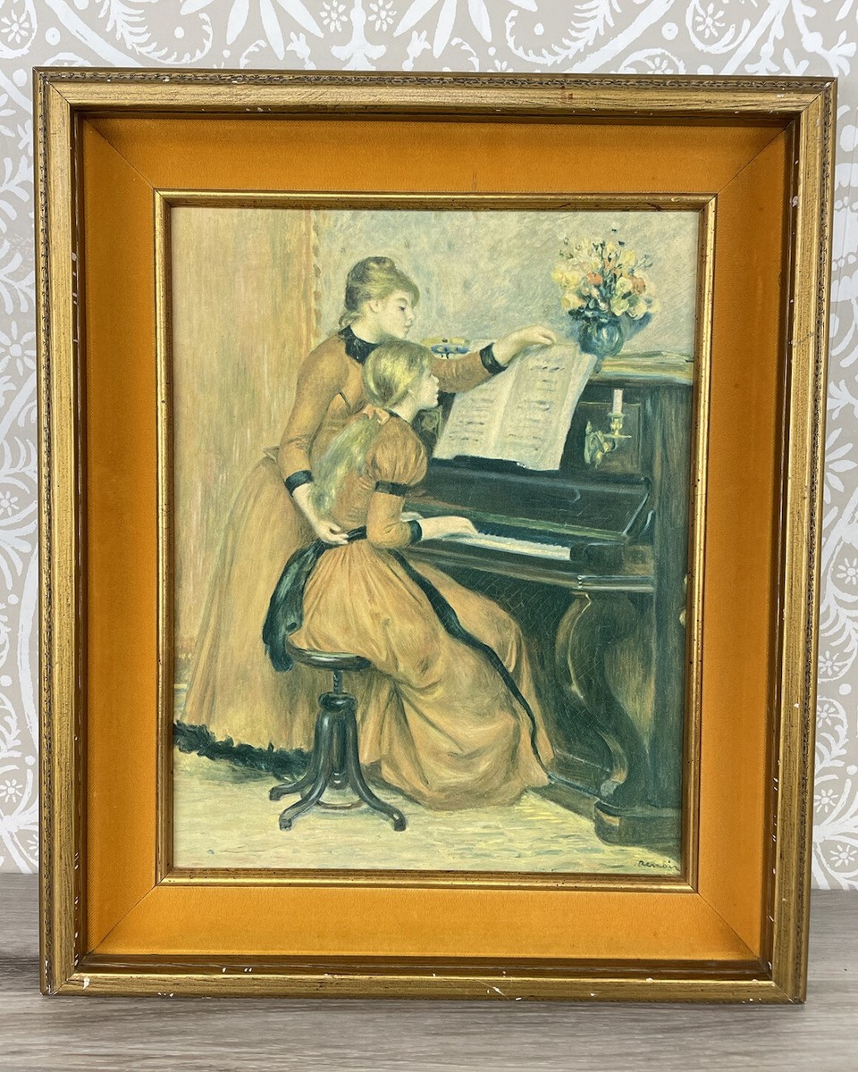 Renoir Pianist Painting Pierre Auguste Renoir Lady At The Piano,1875