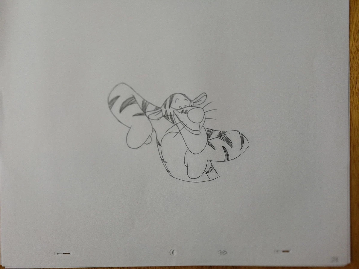 Tigger Line Drawing