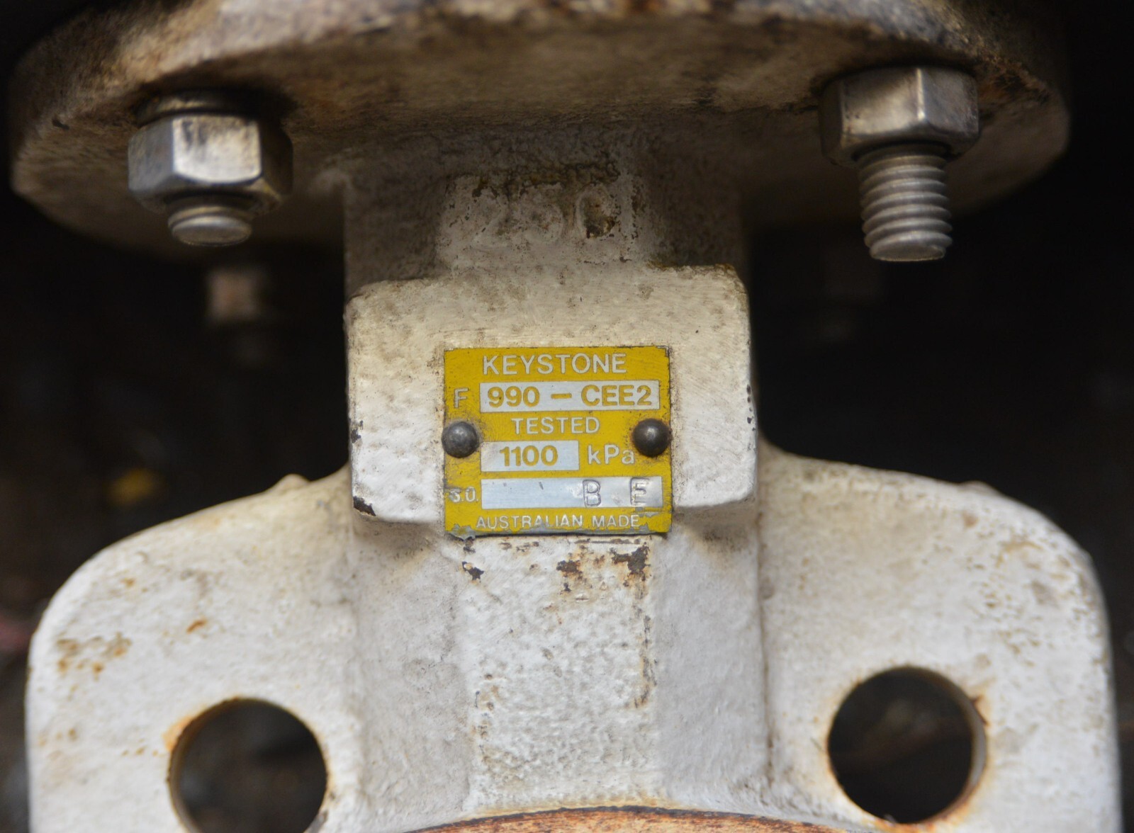 KEYSTONE BUTTERFLY VALVE F990 CEE2 10" 250mm DN250 pneumatic actuator ...