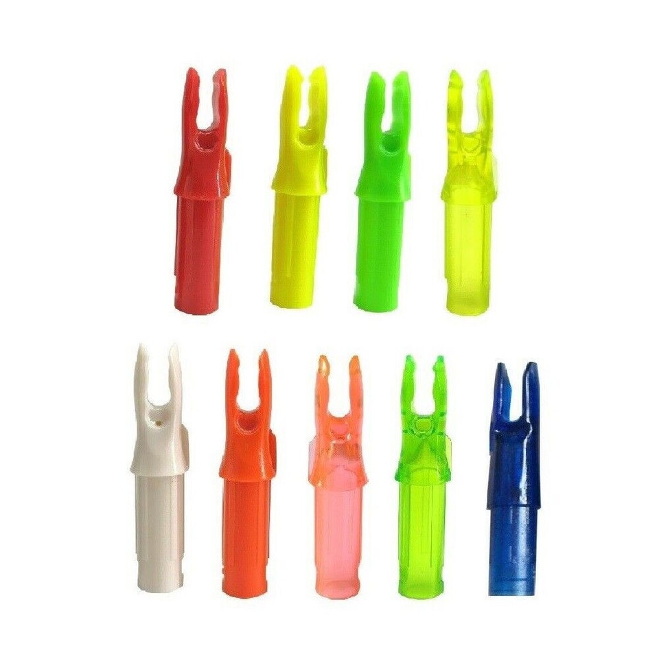 50pcs Arrow Nocks ID6.2mm Insert Tails Plastic Archery Arrow Shaft Bow ...