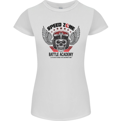 T-Shirt Femme Petite Coupe Speed Zone Moto Biker | eBay
