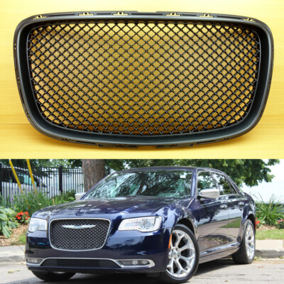 15~19 Bentley Type For Chrysler 300 300C Matte Black Front Upper Bumper ...