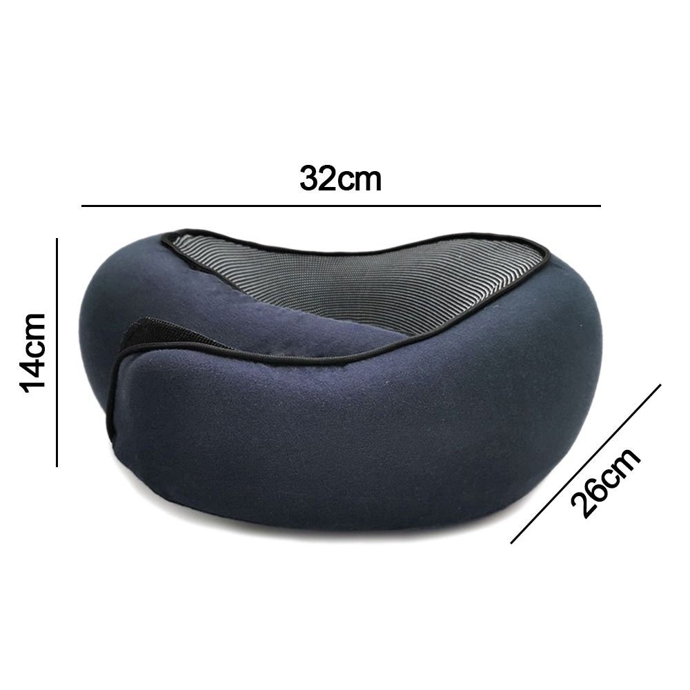 Adjustable Memory Foam Pillow U-shaped Airplane Cushion Travel Neck ...