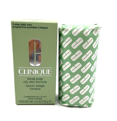 New in Box! Clinique Facial Soap BAR Oily Skin Formula ~ 5.2 oz/ 150g ...
