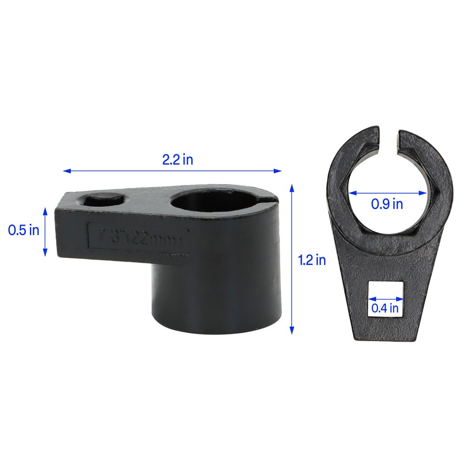 7/8-Inch 3/8" 22mm Offset Oxygen O2 Sensor Socket Wrench Removal Tool ...