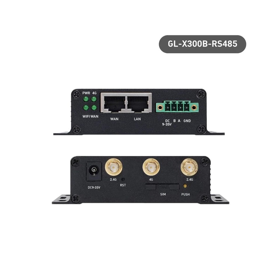 GL-X300B (Collie) 4G LTE VPN Industrial Wireless Gateway, External Full ...