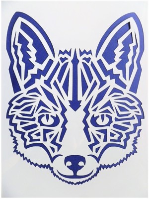 A4 Large Flexible Stencil *FOX FACE* Cunning Foxy Painting, Crafts 21cm ...