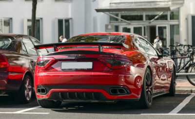 Mans Style Carbon Fiber Rear GT Spoiler Wing For Maserati Gran Turismo ...