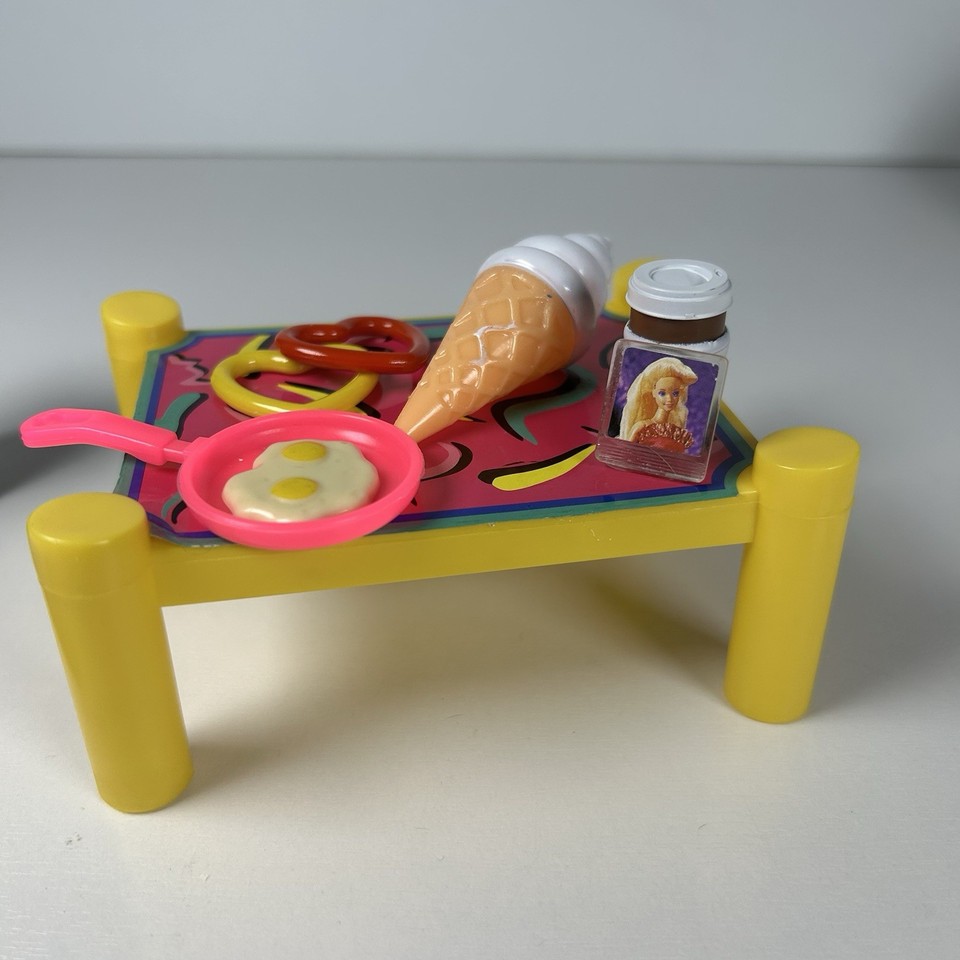 Barbie Furniture Toymax Plush Fabric Couch Sofa Coffee Table Set ...