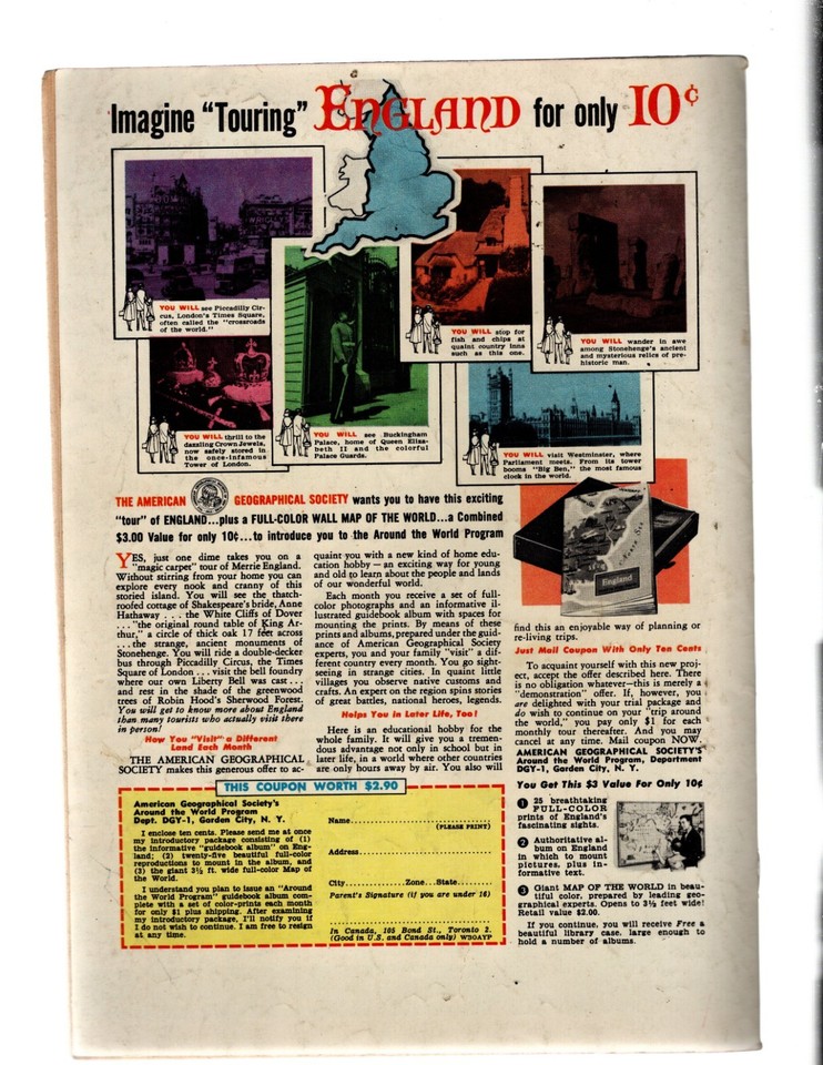 UNCLE SCROOGE COMIC BOOK No 29 with GYRO GEARLOOSE, MICKEY and DONALD ...