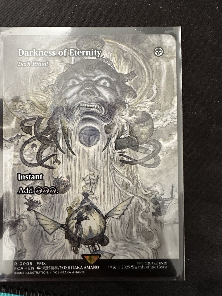DARKNESS OF ETERNITY (Dark Ritual) mtg NM-M Final Fantasy FCA 0008 Rare ...