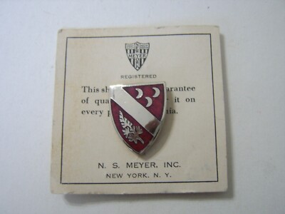 7th FIELD ARTILLERY REGIMENT DUI CREST PIN BACK VINTAGE WW2 ERA KY23-9 ...