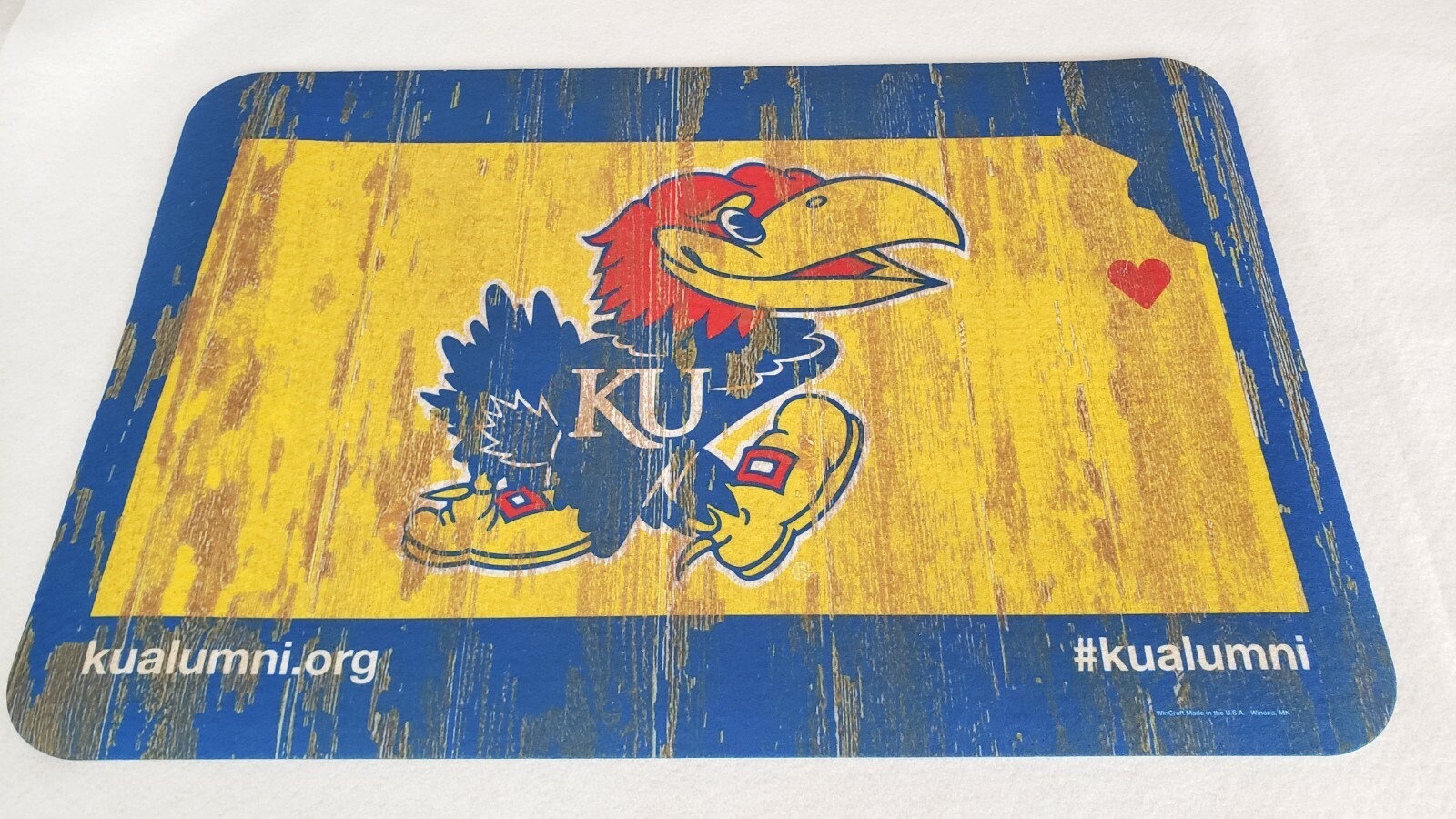 KU Jayhawks WELCOME MAT 30" x 20" Official Kansas University NCAA Floor ...