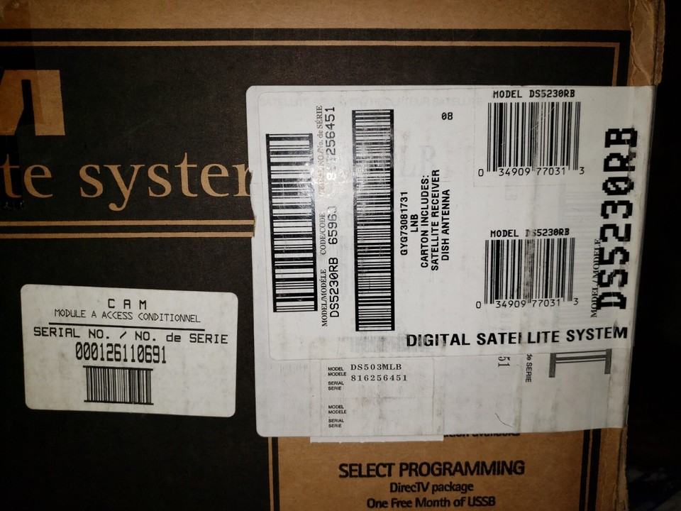 NEW IN BOX! RCA Digital Satellite System RSS TV Dish Network DRD503RB ...