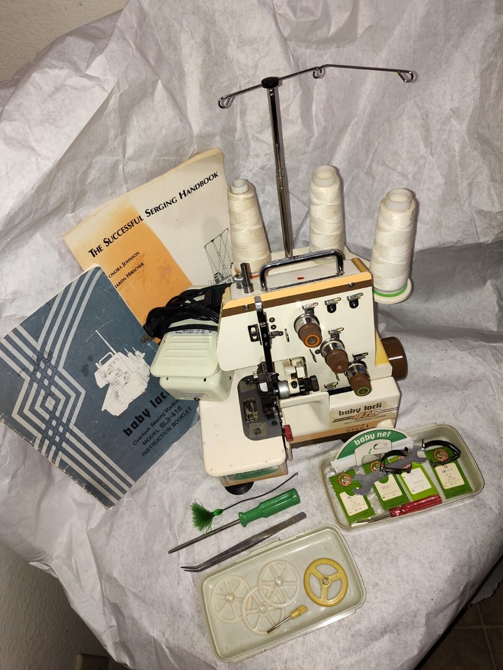Baby Lock 418 Self Threading Looper Serger Sewing Machine W/Manual ...