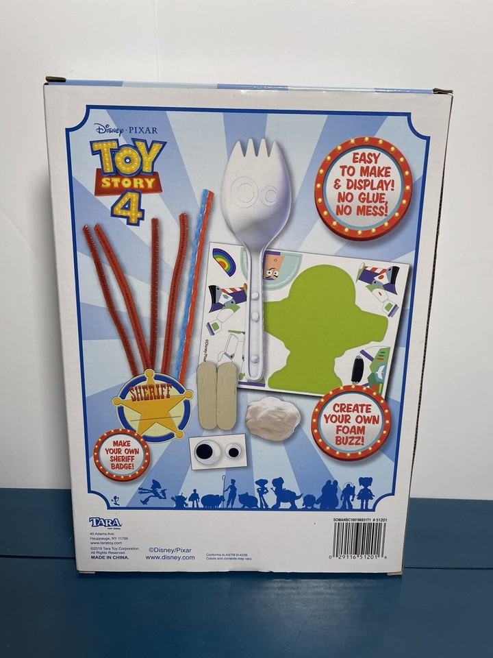 Toy Story 4 Make A Forky Sporky Creativity Set Kit Create Foam Buzz! 8 ...