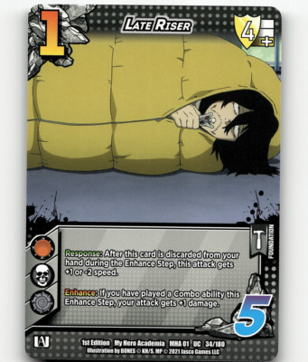 UniVersus Late Riser My Hero Academia 1st Edition Uncommon | eBay