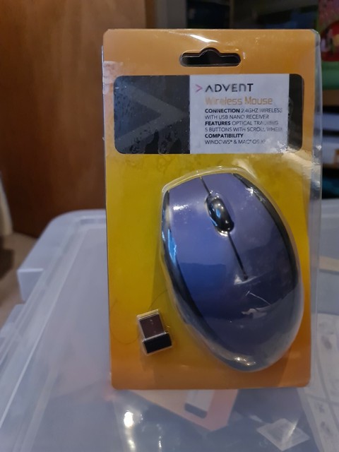 Advent AMWLBL19 Wireless Optical Mouse Blue & Black online kaufen | eBay