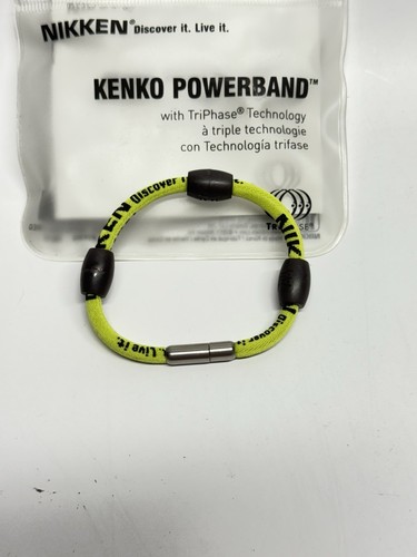 NEW - Nikken Kenko PowerBand Wrist Magnetic Band Neon Green Regular ...
