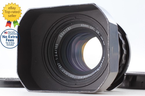 No Yellow [Opt Top MINT] Pentax SMC Takumar 6x7 67 105mm F2.4 Lens From ...