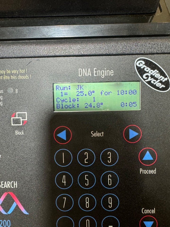 MJ Research Bio-Rad PTC-200 Thermal Cycler 96-Well Gradient DNA Engine ...